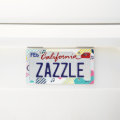 Retro Musical Notes. Geometric Shapes. License Plate Frame | Zazzle