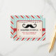 Retro Mustache Little Gentleman Baby Diaper Raffle Enclosure Card | Zazzle
