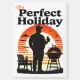 Retro My Perfect Holiday Dark Text Magnet | Zazzle