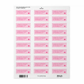 Retro neon pink pastel graduation label | Zazzle