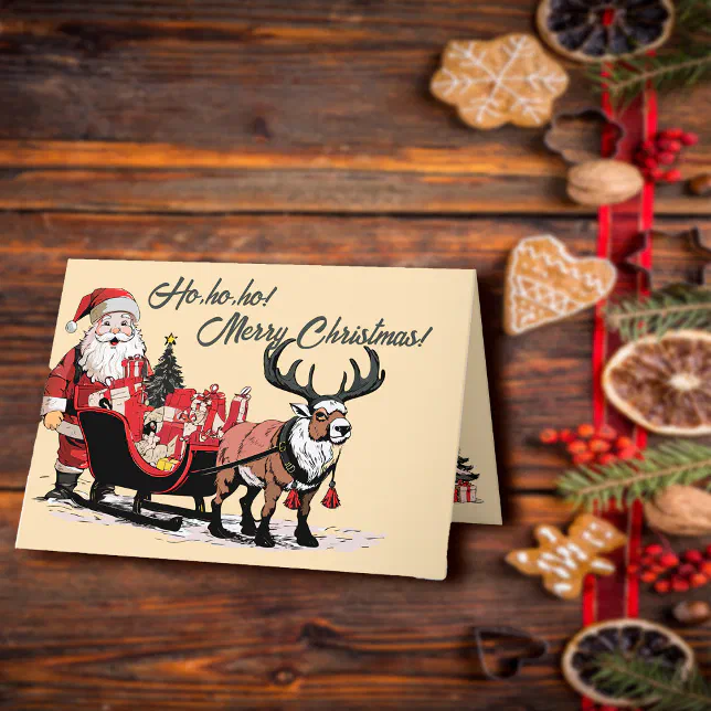 Retro Nostalgic Christmas Card | Zazzle