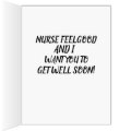 RETRO NURSE FEELGOOD GET WELL HUGE Greeting Card | Zazzle