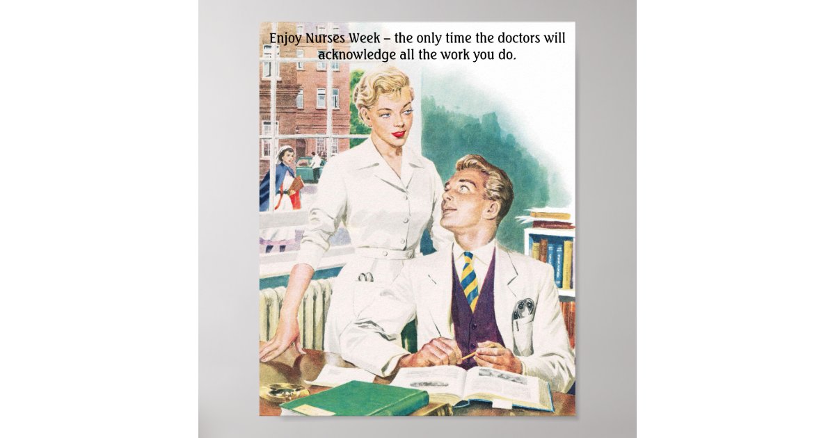 Retro Nurses - Enjoy Nurses Week, Poster | Zazzle