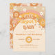 Retro One groovy baby birthday Invitation | Zazzle