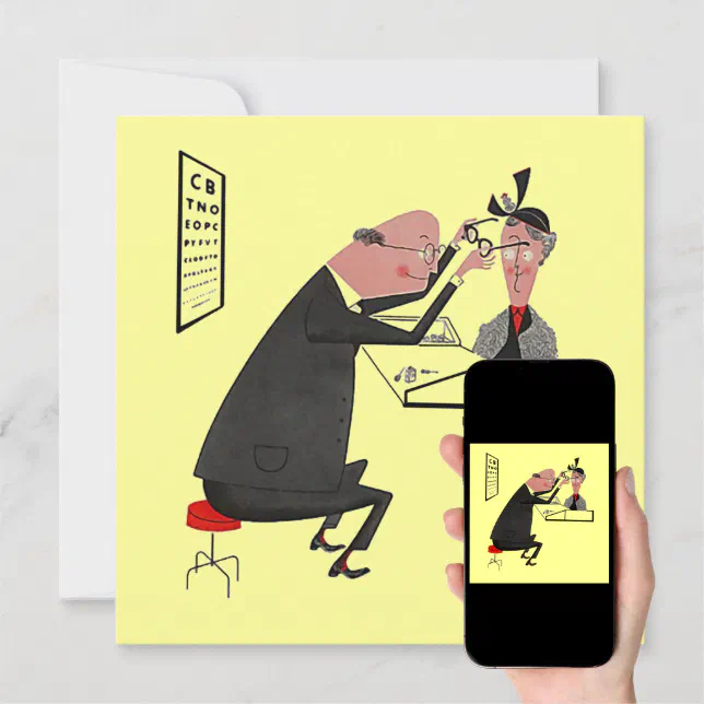 Retro Optometrist's Graduation Party Or Invitation | Zazzle