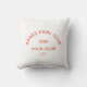 Retro Orange Après PKBL Club Crest Pickleball Outdoor Pillow | Zazzle
