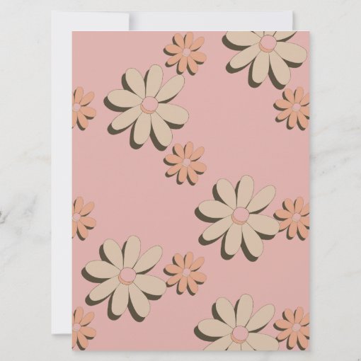 Retro Orange Pink Groovy Wedding Invitation | Zazzle