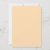 Retro Orange Rounded Corner Traditional Wedding Invitation | Zazzle