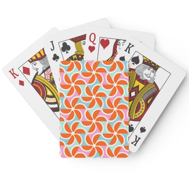 Retro Orange Wedge Pattern Fabric | Zazzle