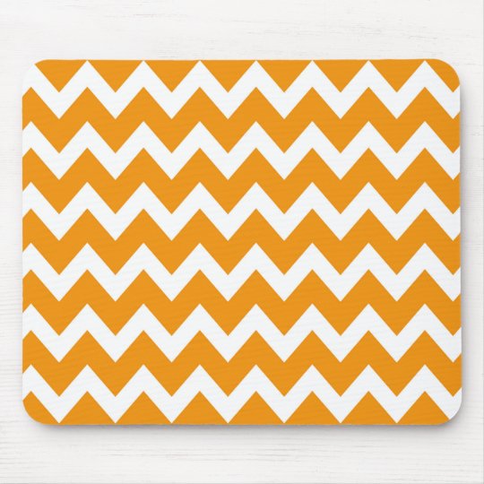 Retro ORANGE Zig Zag Pattern Mouse Pad | Zazzle.com