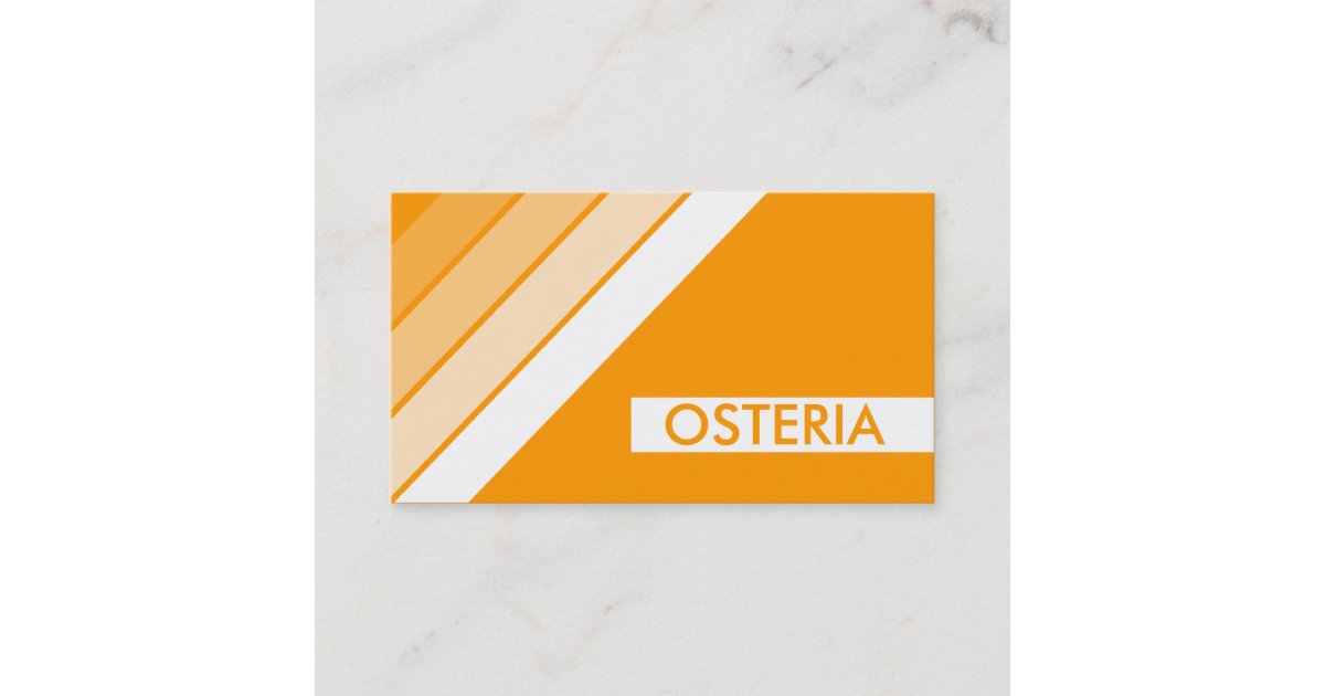 retro OSTERIA Business Card | Zazzle