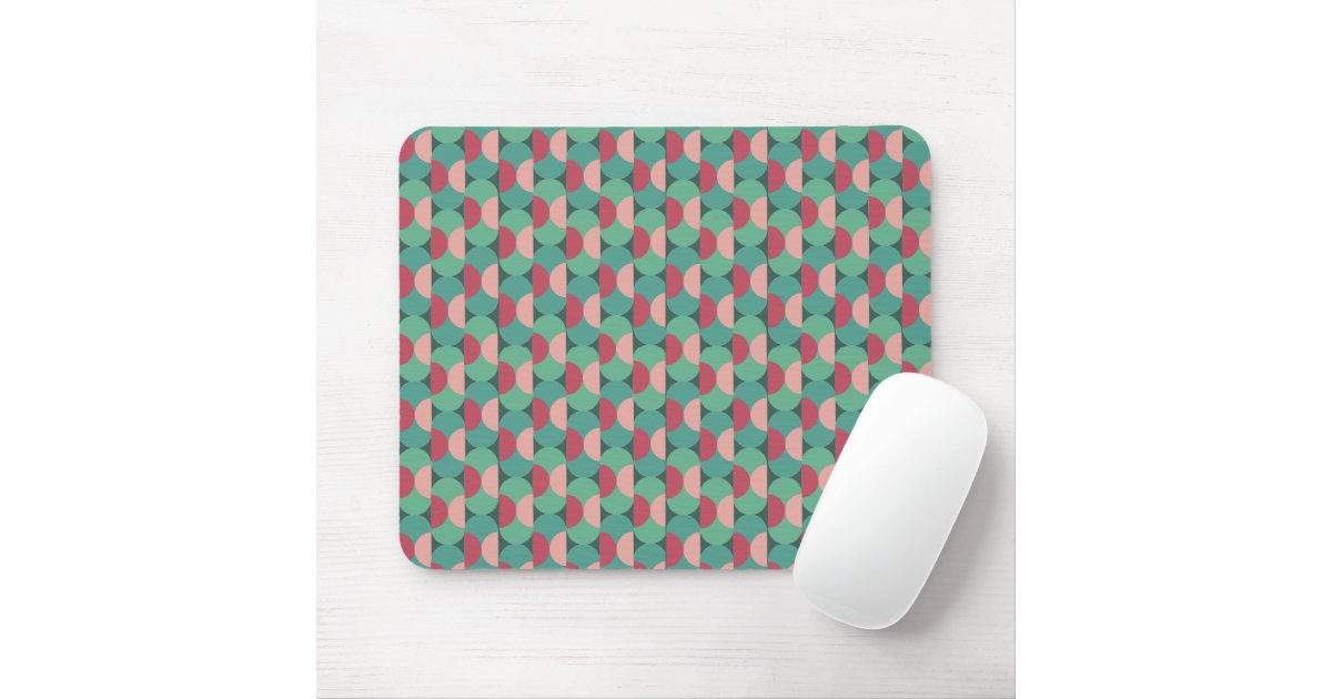 Retro Ovals and Semi-Circles Mouse Pad | Zazzle