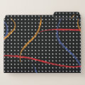 Retro Paint Splatter and Dots File Folder | Zazzle