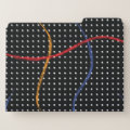 Retro Paint Splatter and Dots File Folder | Zazzle