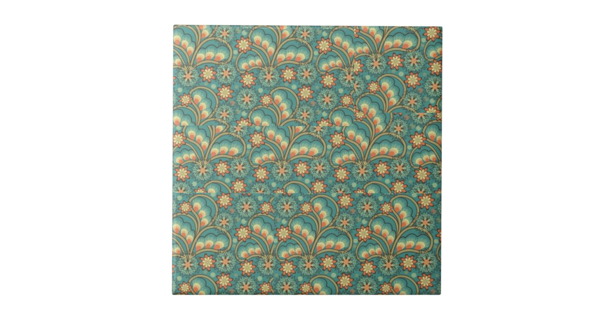 Retro Paisley Tile | Zazzle