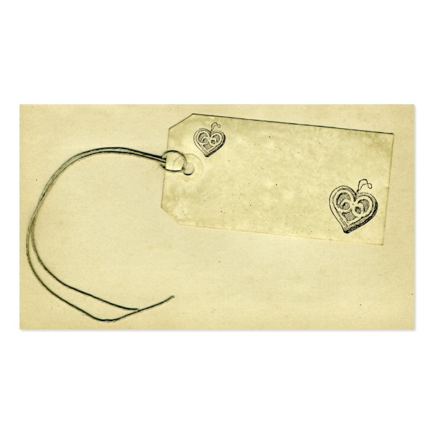 Retro Paper Price Tag Business Card