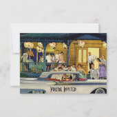 Retro Party Time V2 Invitation | Zazzle