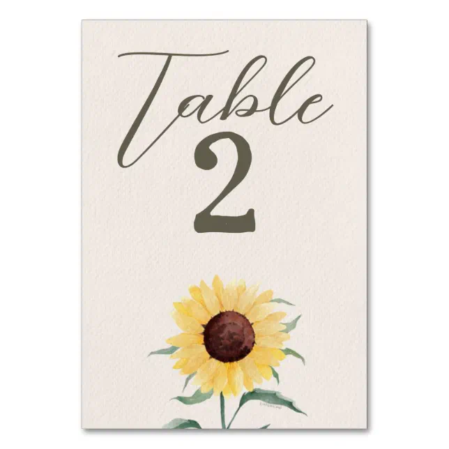 Retro Pastel Color Daisy Wedding Table Number | Zazzle