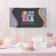 Retro pastel colourful modern birthday era banner | Zazzle