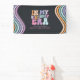 Retro pastel colourful modern birthday era banner | Zazzle