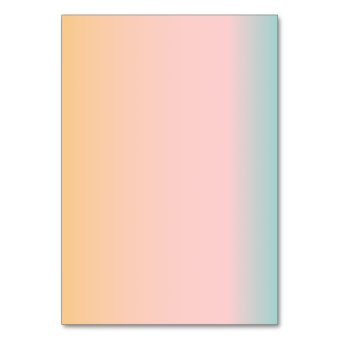 Retro Pastel Gradient Wedding Custom Place Card | Zazzle