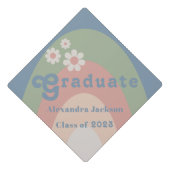 Retro Pastel Graduate Graduation Cap Topper | Zazzle