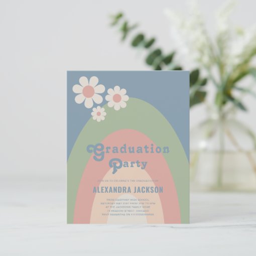 Retro Pastel Graduation Party | Zazzle