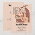 Retro Pastel Pink Rodeo Bachelorette Weekend Invitation | Zazzle