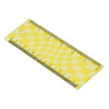 Retro Pastel Yellow Warped Check Checkered Ruler | Zazzle