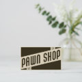 retro pawn shop business card | Zazzle