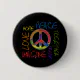 Retro Peace Button | Zazzle