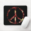 Retro Peace Sign Mouse Pad | Zazzle