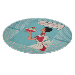 Retro Personalized Cutting Board-Round Cutting Board | Zazzle