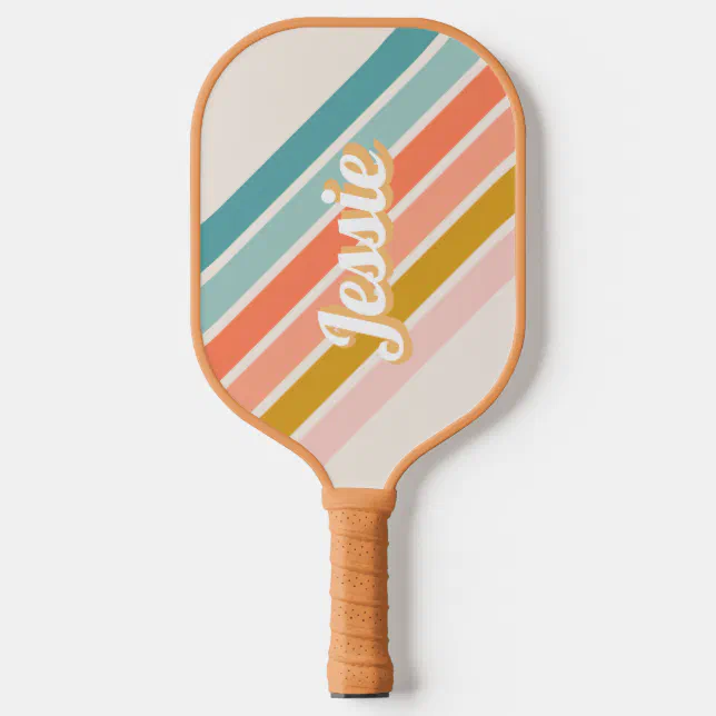 Retro Personalized Name Custom Vintage Design Pickleball Paddle | Zazzle