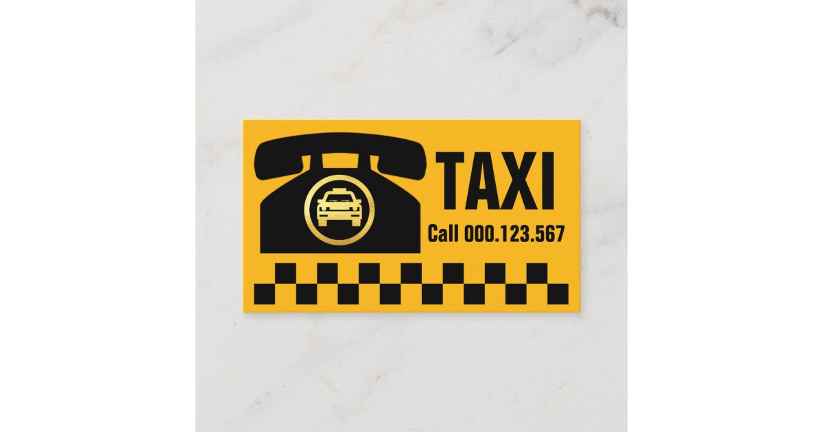 Retro Phone Taxi Driver Business Card | Zazzle