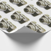 RETRO PHOTO CAMERA MOTIF WRAPPING PAPER | Zazzle