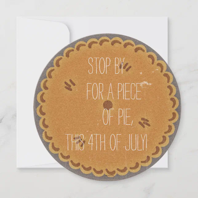Retro Pie Party Invite | Zazzle