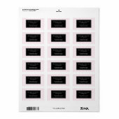 Retro Pink and White Stripes Bakery Label | Zazzle