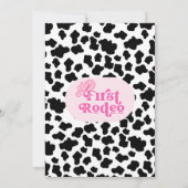 Retro Pink Black Disco First Rodeo 1st Birthday Invitation | Zazzle