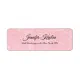 Retro Pink Creative Minimalist Professional Label | Zazzle