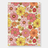 Retro Pink Floral Groovy Graduation Photo Welcome Foam Board | Zazzle