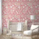 Retro Pink Groovy Checkered Hippie Pattern Girl Wallpaper | Zazzle