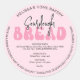 Retro Pink Loaf of Bread Groovy Ingredients Label | Zazzle