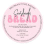 Retro Pink Loaf of Bread Groovy Ingredients Label | Zazzle