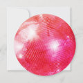 Retro Pink Orange Disco Ball Wedding Invitation | Zazzle