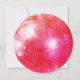 Retro Pink Orange Disco Ball Wedding Invitation | Zazzle