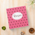 Retro Pink Recipe Binder | Zazzle