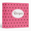 Retro Pink Recipe Binder | Zazzle