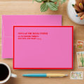 Retro Pink Red Vibrant Envelope | Zazzle