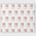 Retro Pink Santa Wrapping Paper | Zazzle